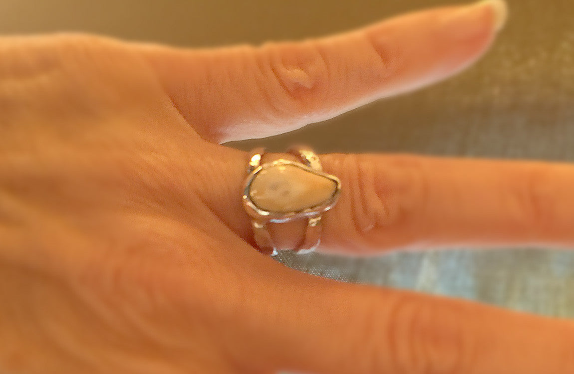 Elk Tooth Ring, Sterling