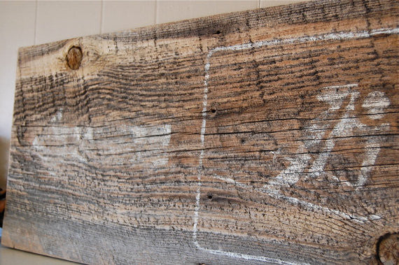 Ski Here Rustic Montana Sign